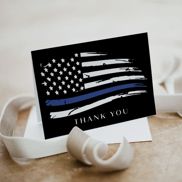 Police Thank You Cards - Etsy