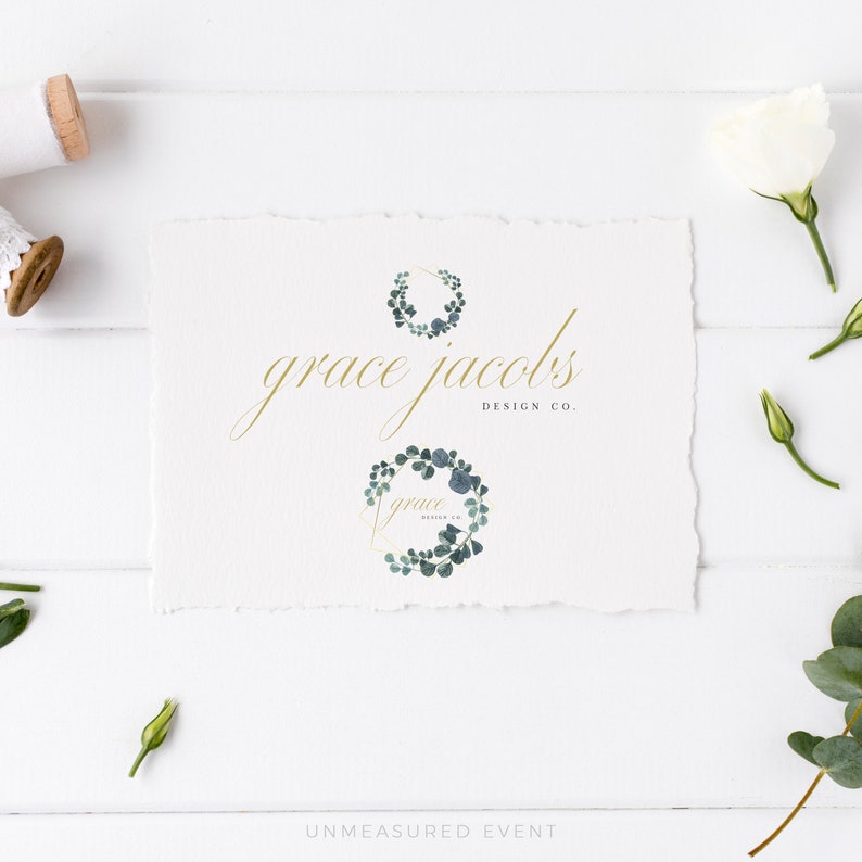 Greenery Logo Design Template Photography Logo Instant - Etsy