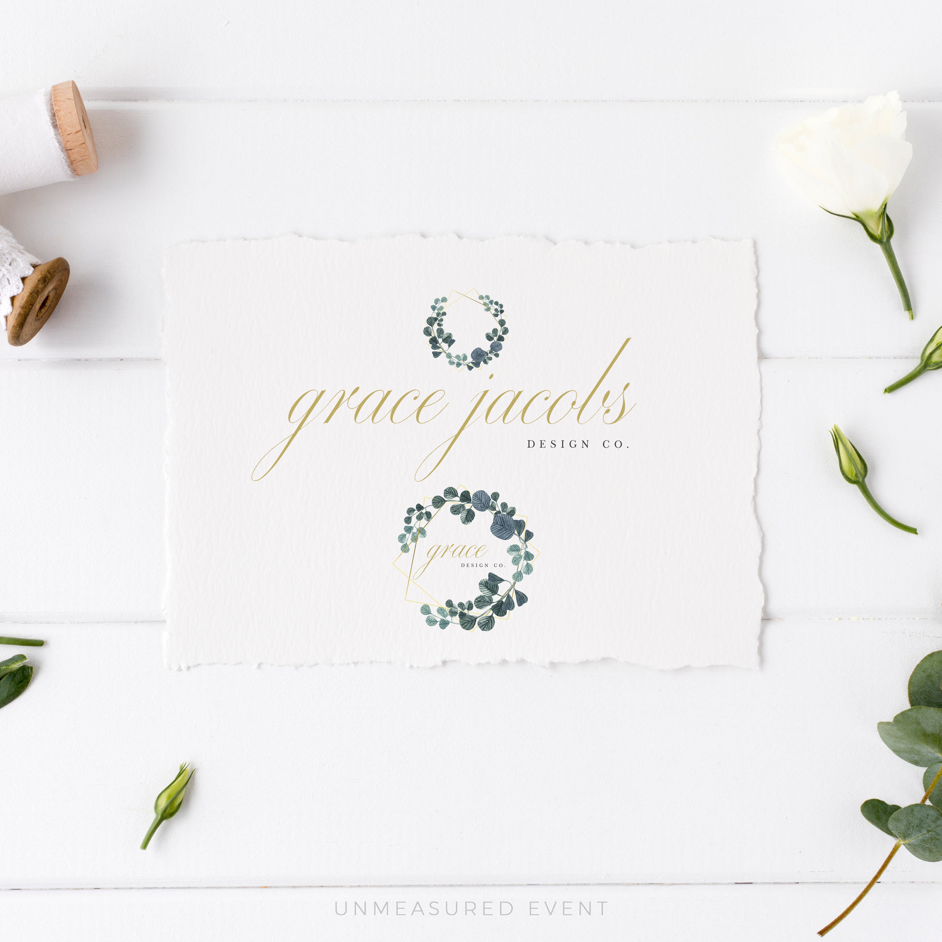 Greenery Logo Design Template Photography Logo Instant - Etsy