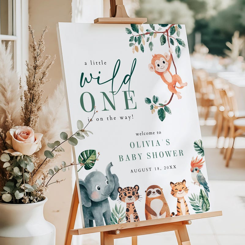 Wild One Welcome Sign - Etsy