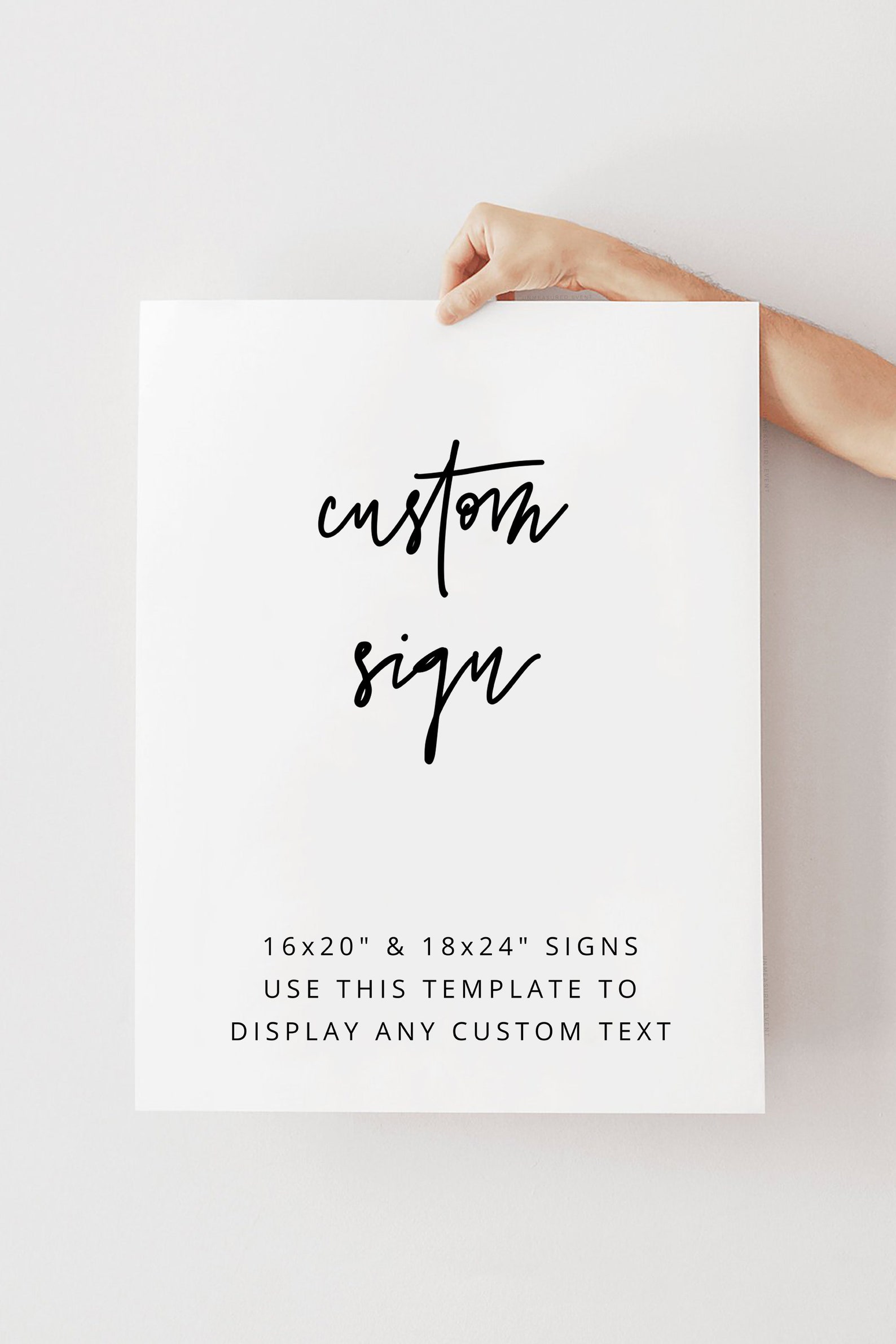 MARLO Bold Contemporary Wedding Sign Bundle Template, Modern Wedding ...