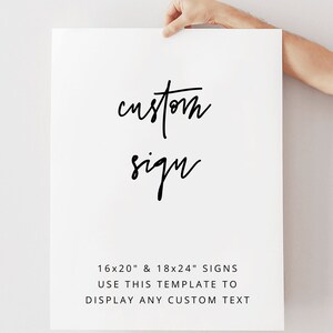MARLO Bold Contemporary Wedding Sign Bundle Template, Modern Wedding ...
