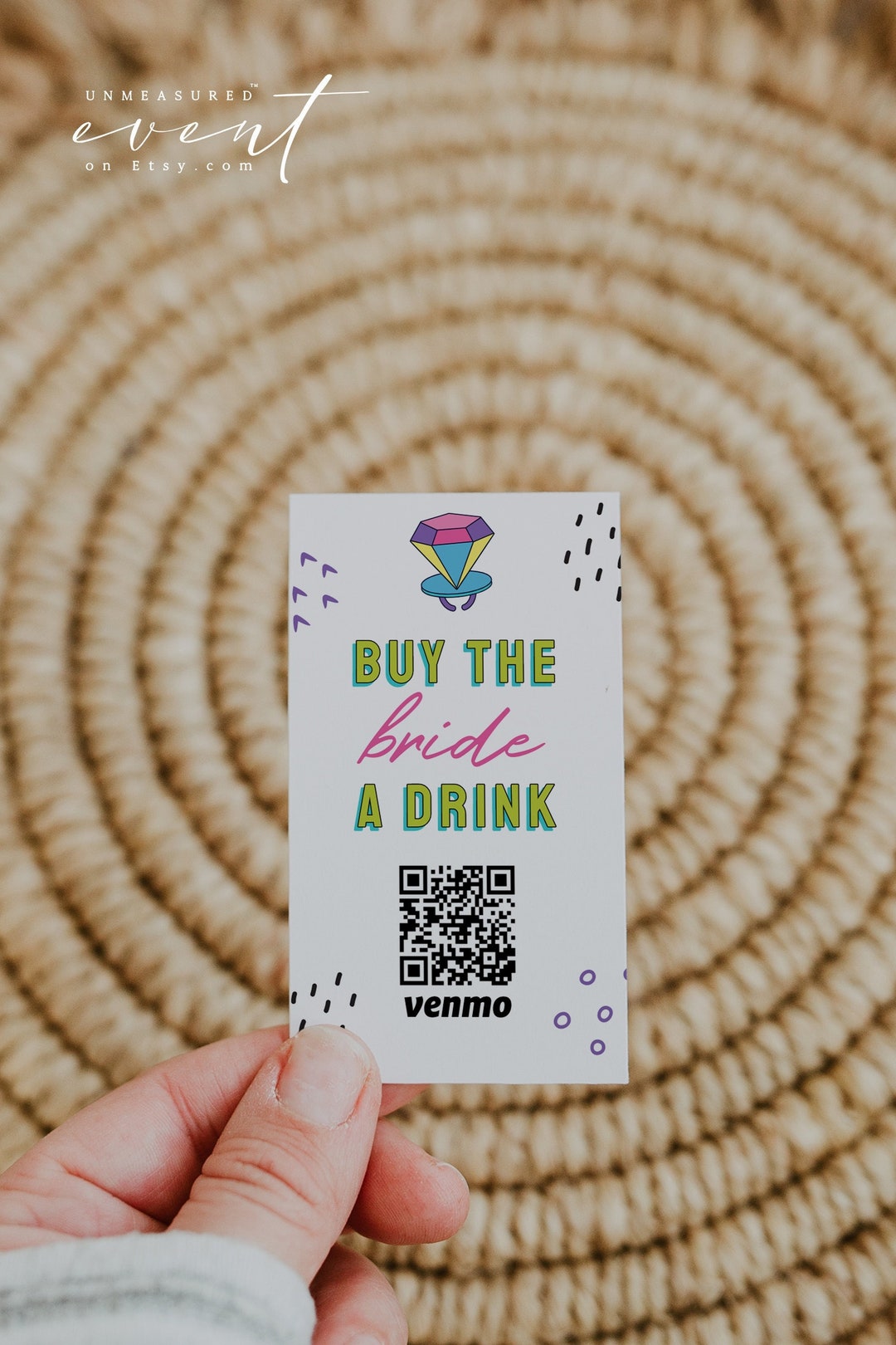 TOPANGA 90's Bachelorette Venmo Card, Bach to the 90's Bachelorette ...