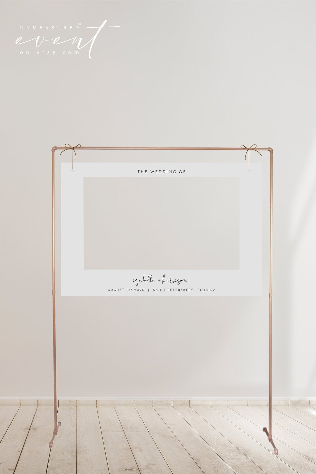 ADELLA Minimalist Photo Prop Frame Template, Wedding Photo Frame Prop ...