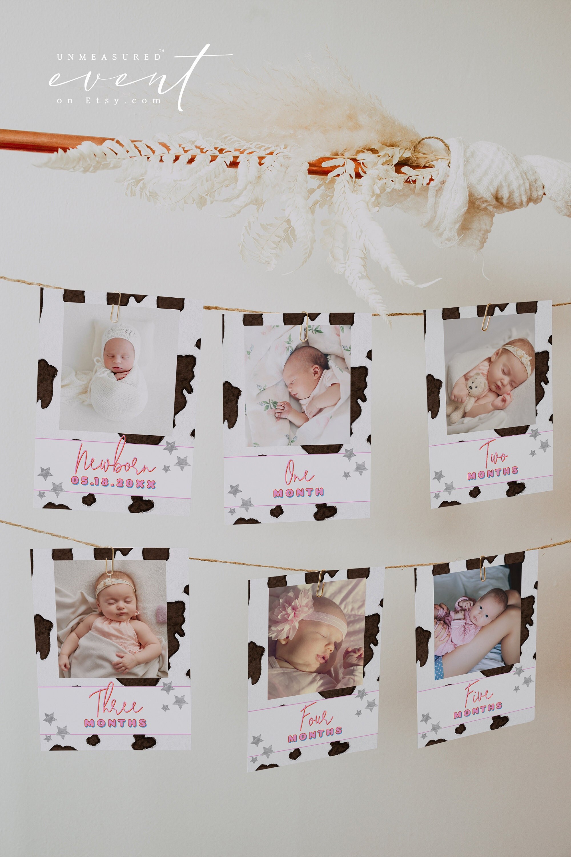 DINA Space Cowgirl First Birthday Photo Banner 1st Birthday | Etsy