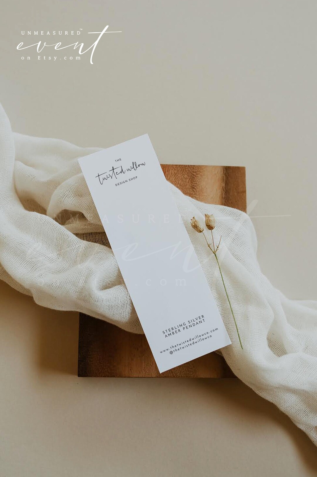 ADELLA Minimalist Product Display Cards, Jewelry Cards, Modern Bow ...