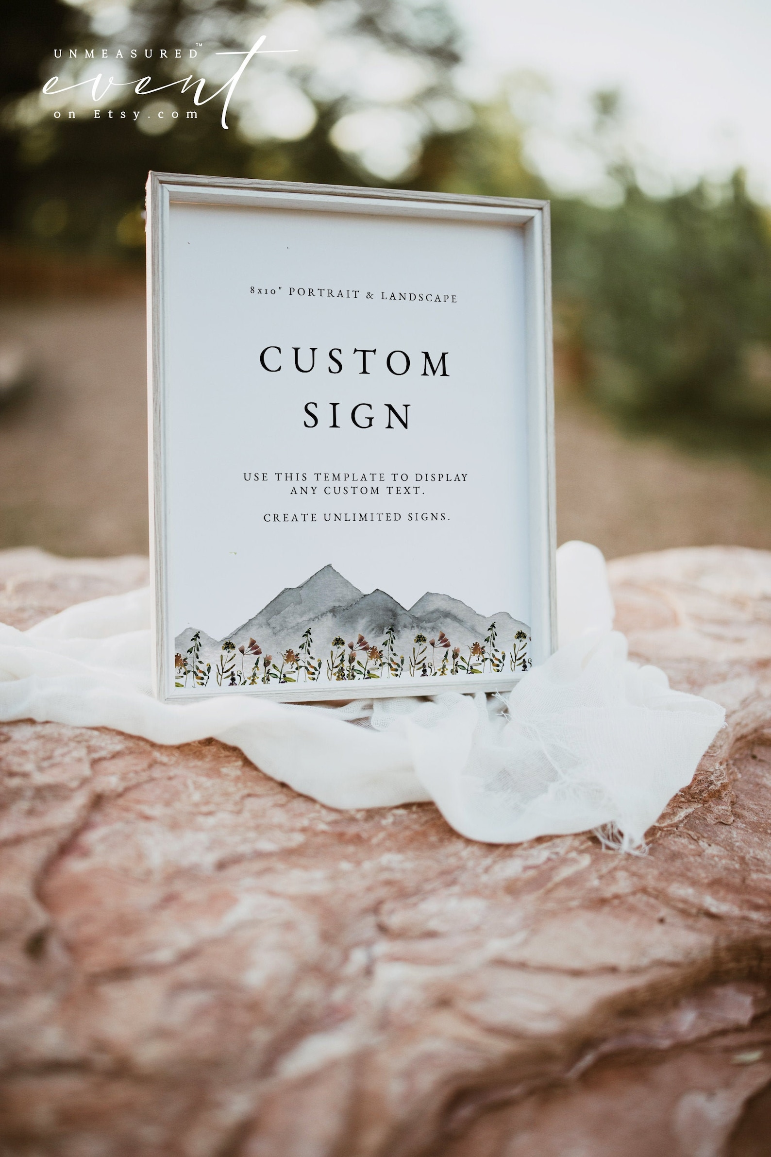HEIDI 8x10 Custom Sign Printable Signs Tabletop Signs | Etsy