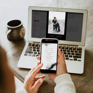 DARIA Wedding Invitation Template Suite Photo Wedding - Etsy