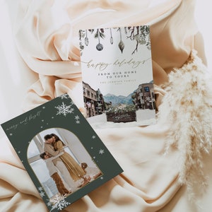 TELLURIDE Colorado Christmas Card, Mountain Christmas Card Template ...