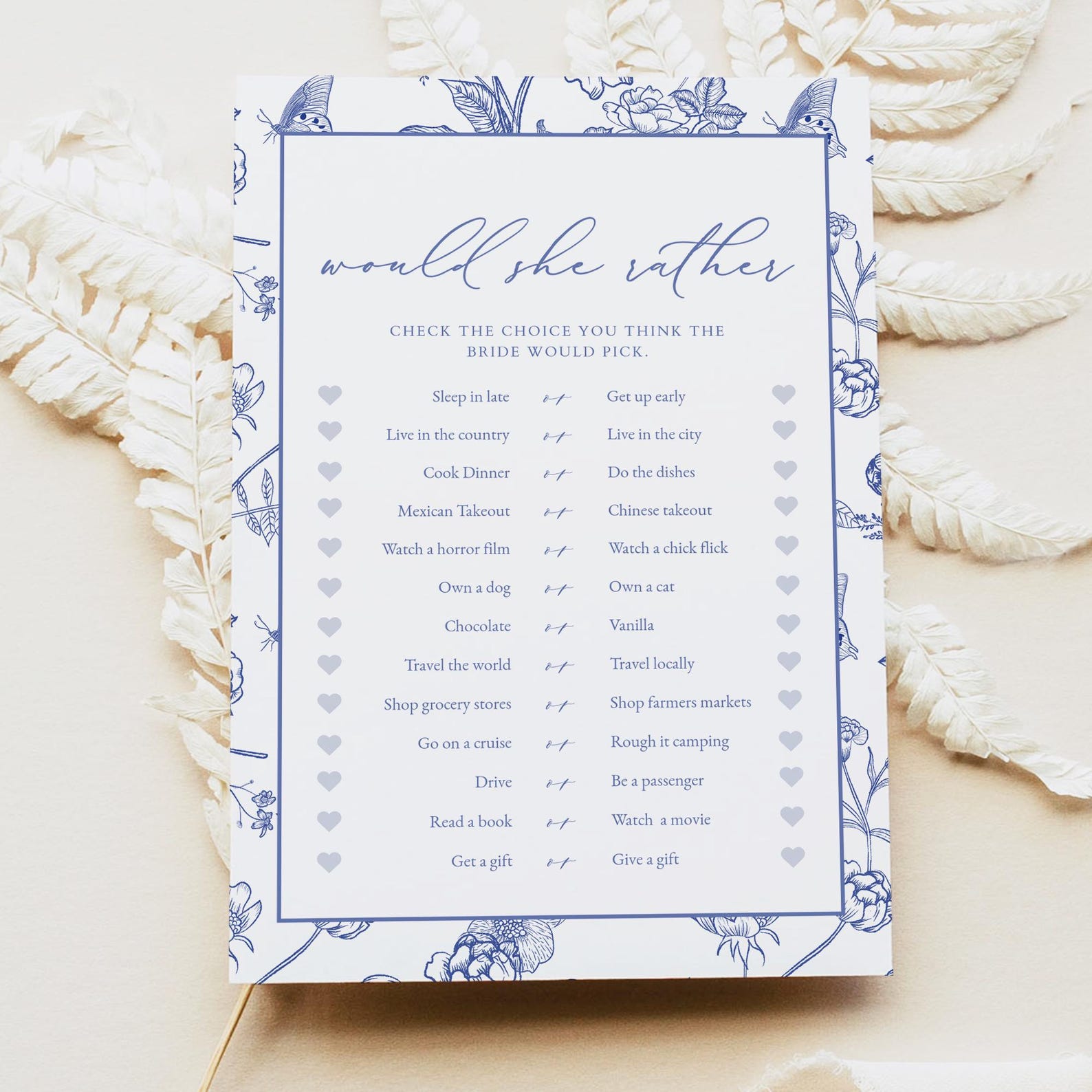 AURELIA Bridal Shower Game Bundle, Chinoiserie Bridal Shower Game ...