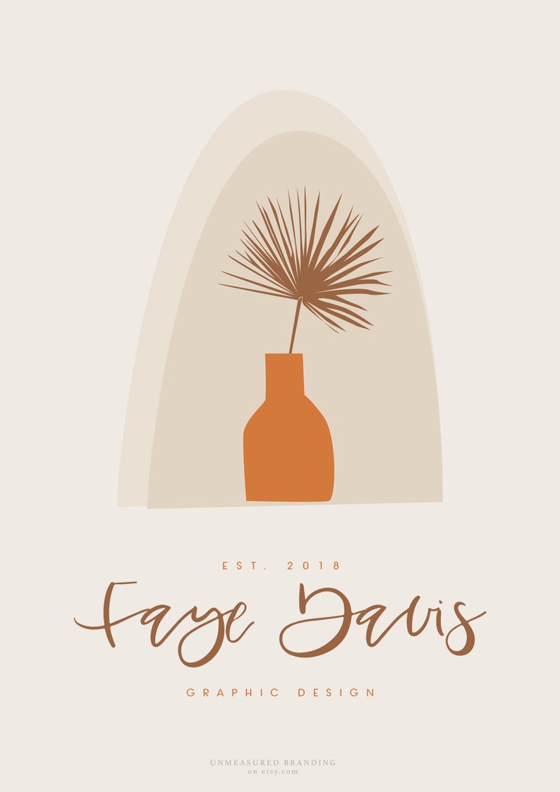 RAVEN Modern Handwritten Logo Template Earth Tone Signature - Etsy