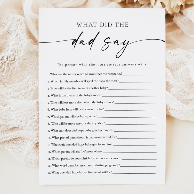 Dad Baby Shower - Etsy