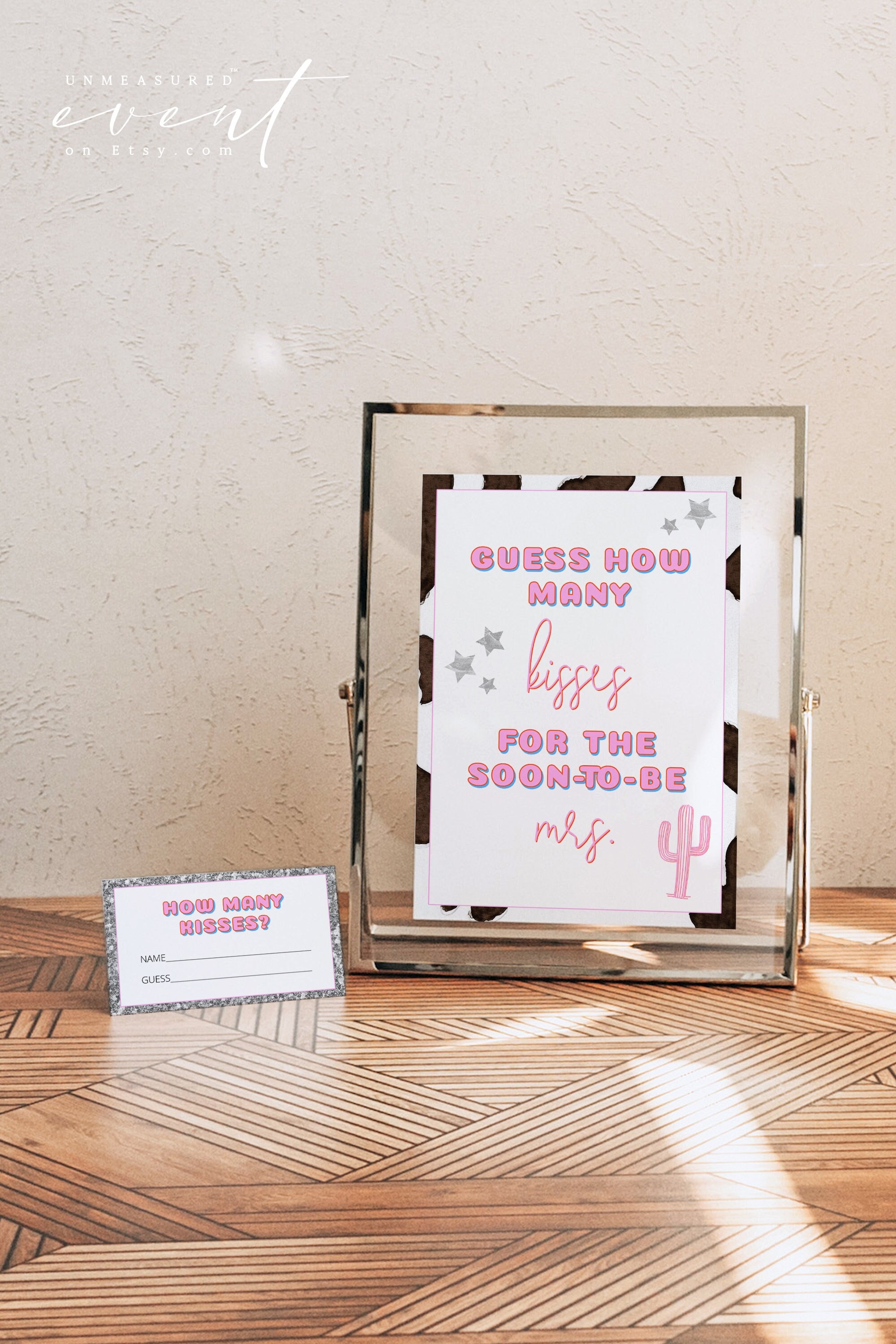 DINA Space Cowgirl Kisses for Mrs Bridal Shower Game Disco - Etsy