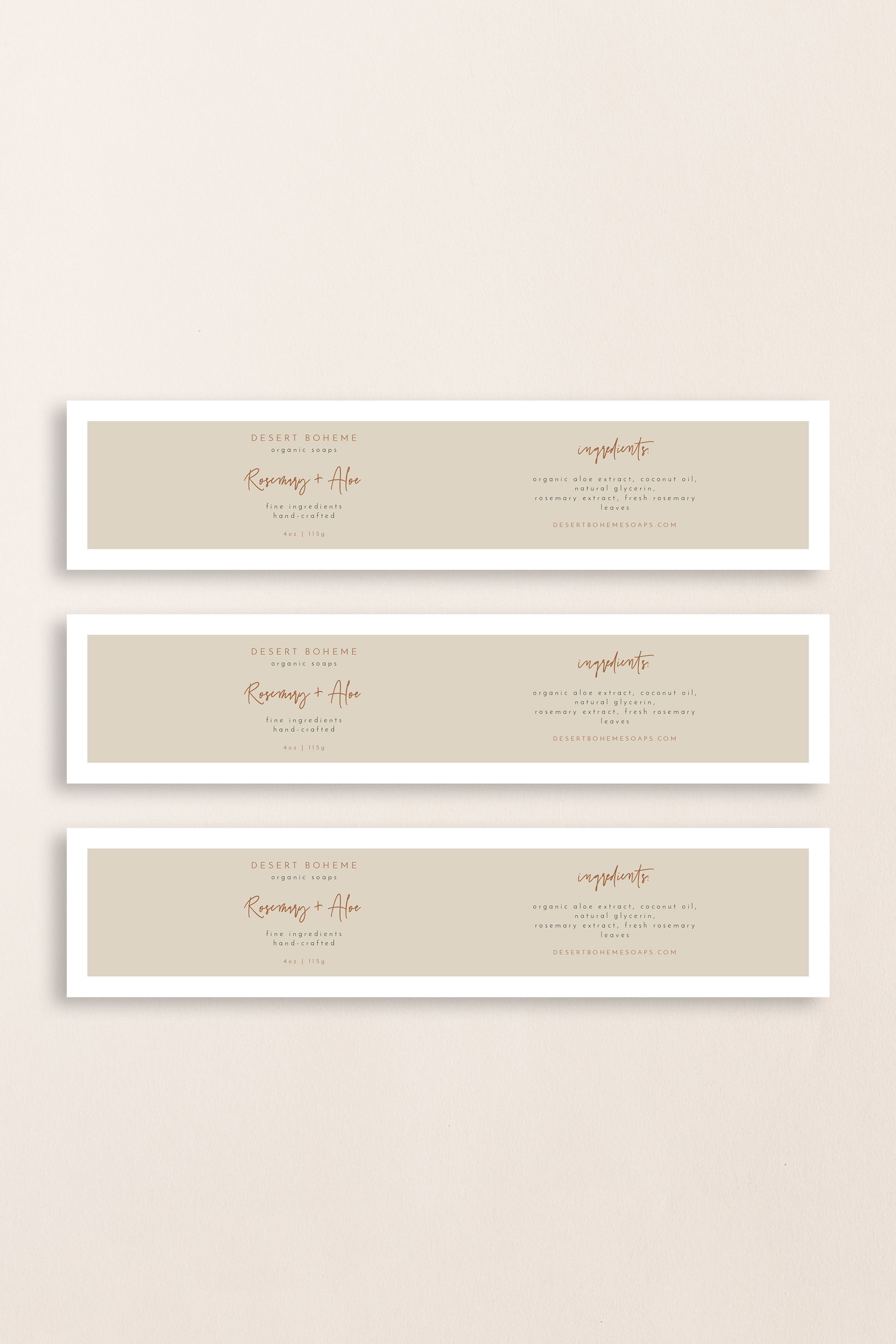 JADE Bohemian Soap Label Template Earth Tone Soap Label - Etsy