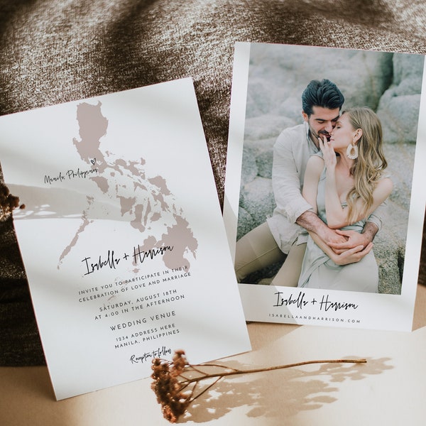 Philippines Wedding Invitation - Etsy