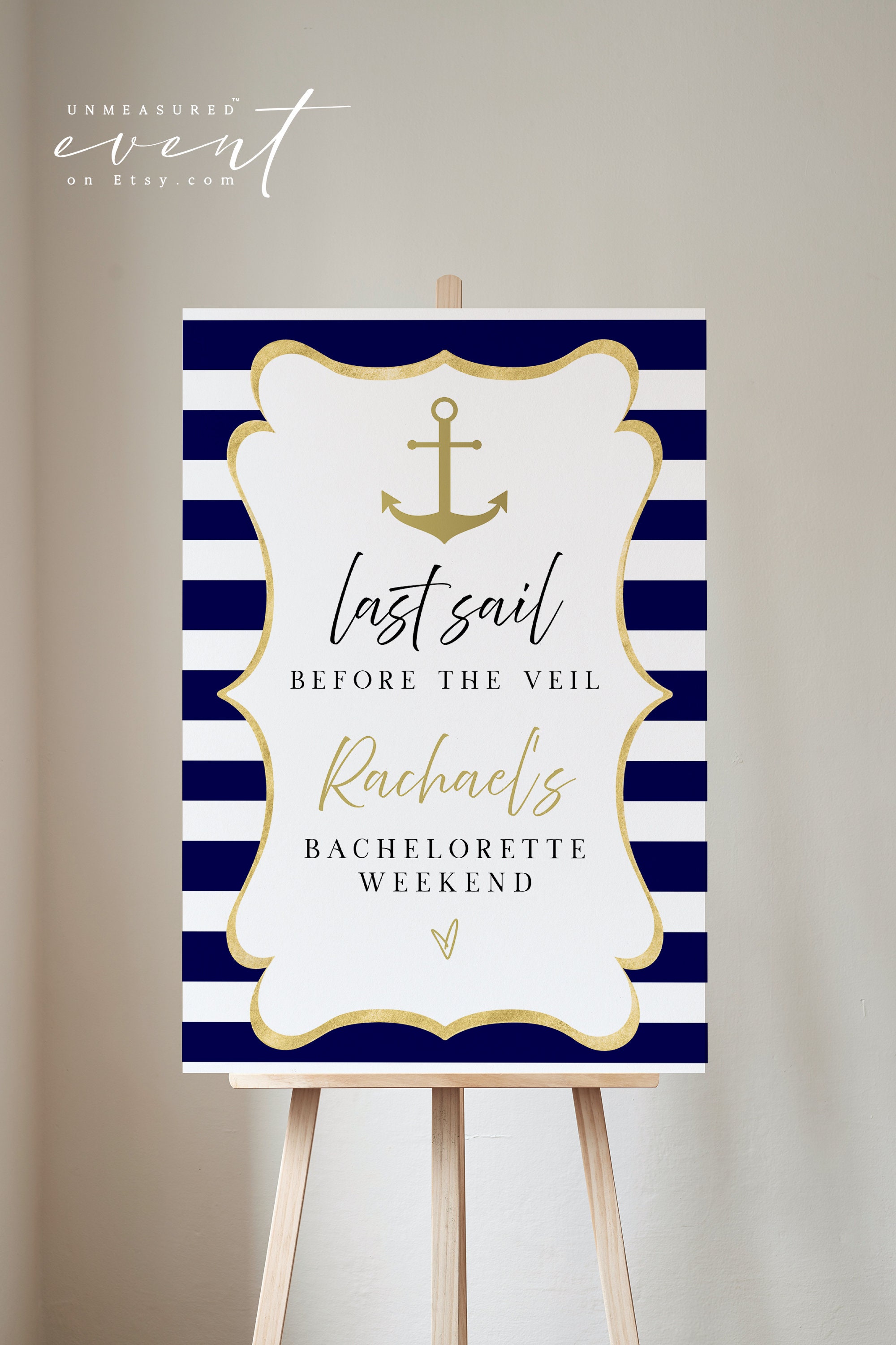 KRISTA Nautical Bachelorette Welcome Sign Tropical - Etsy