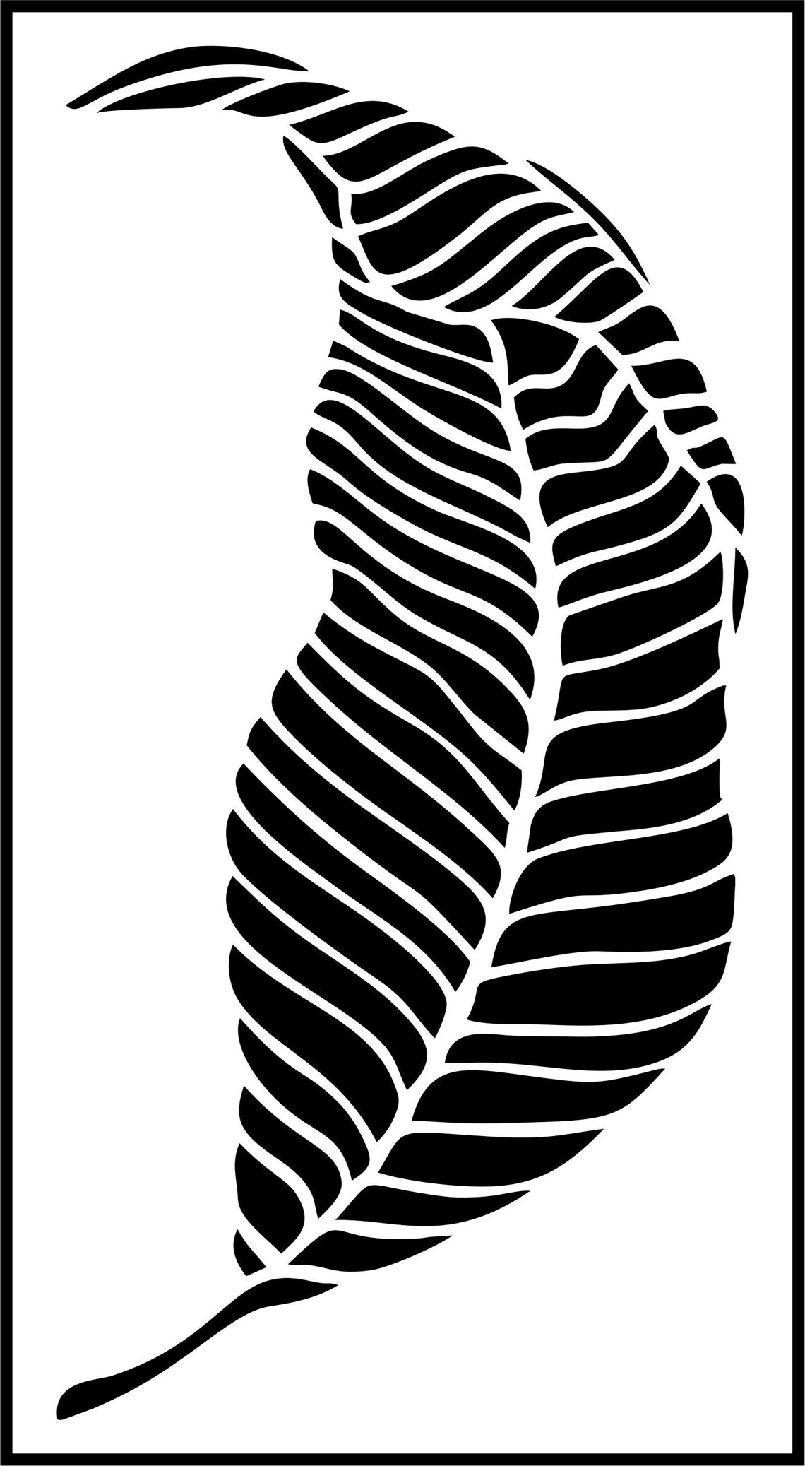 Large Leaves | JRV Stencils - Etsy