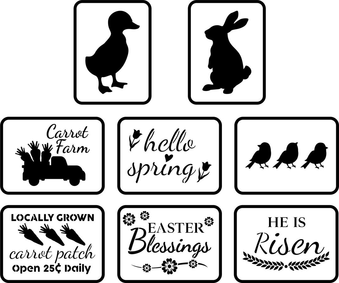 Easter Mini Pack | JRV Stencils - Etsy