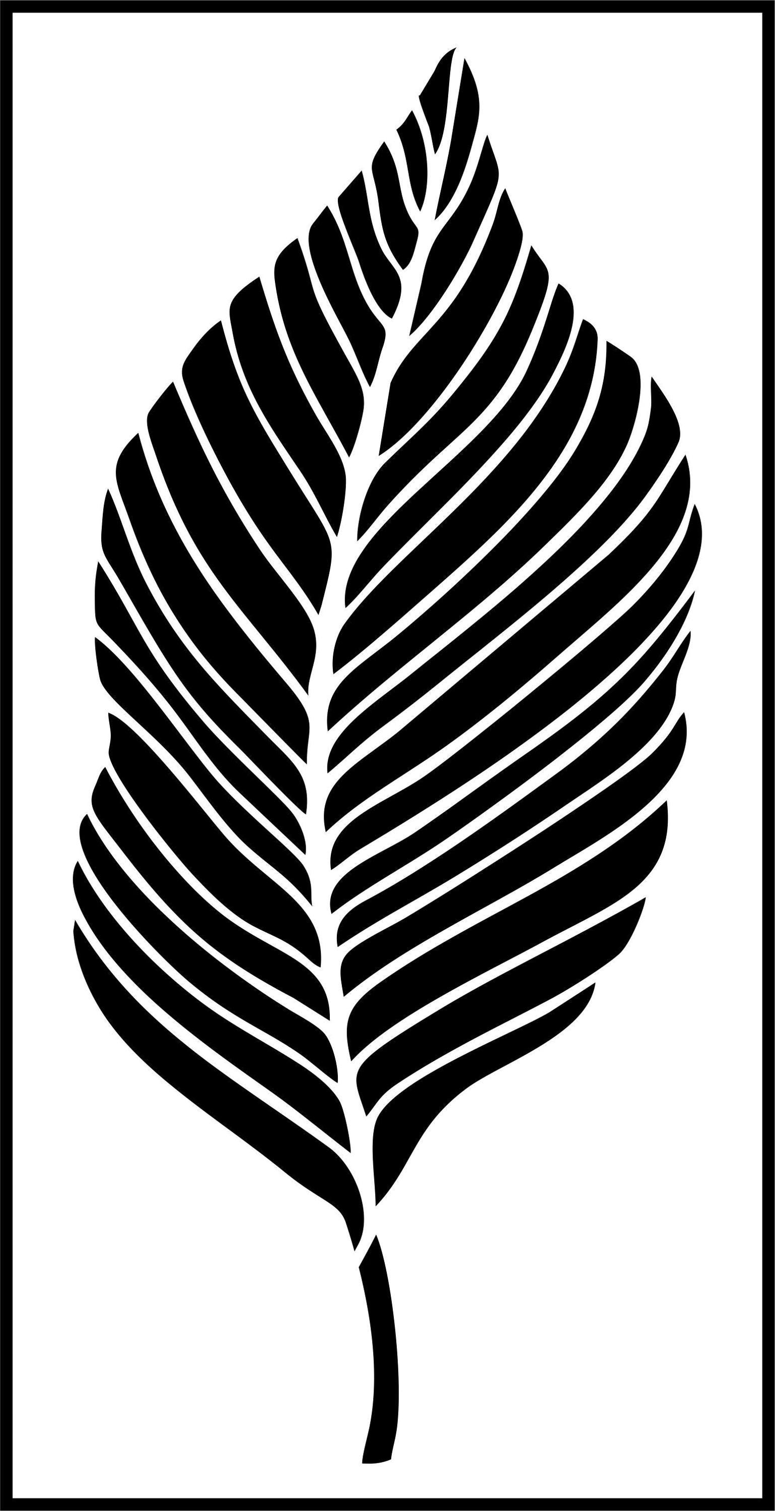 Large Leaves | JRV Stencils - Etsy
