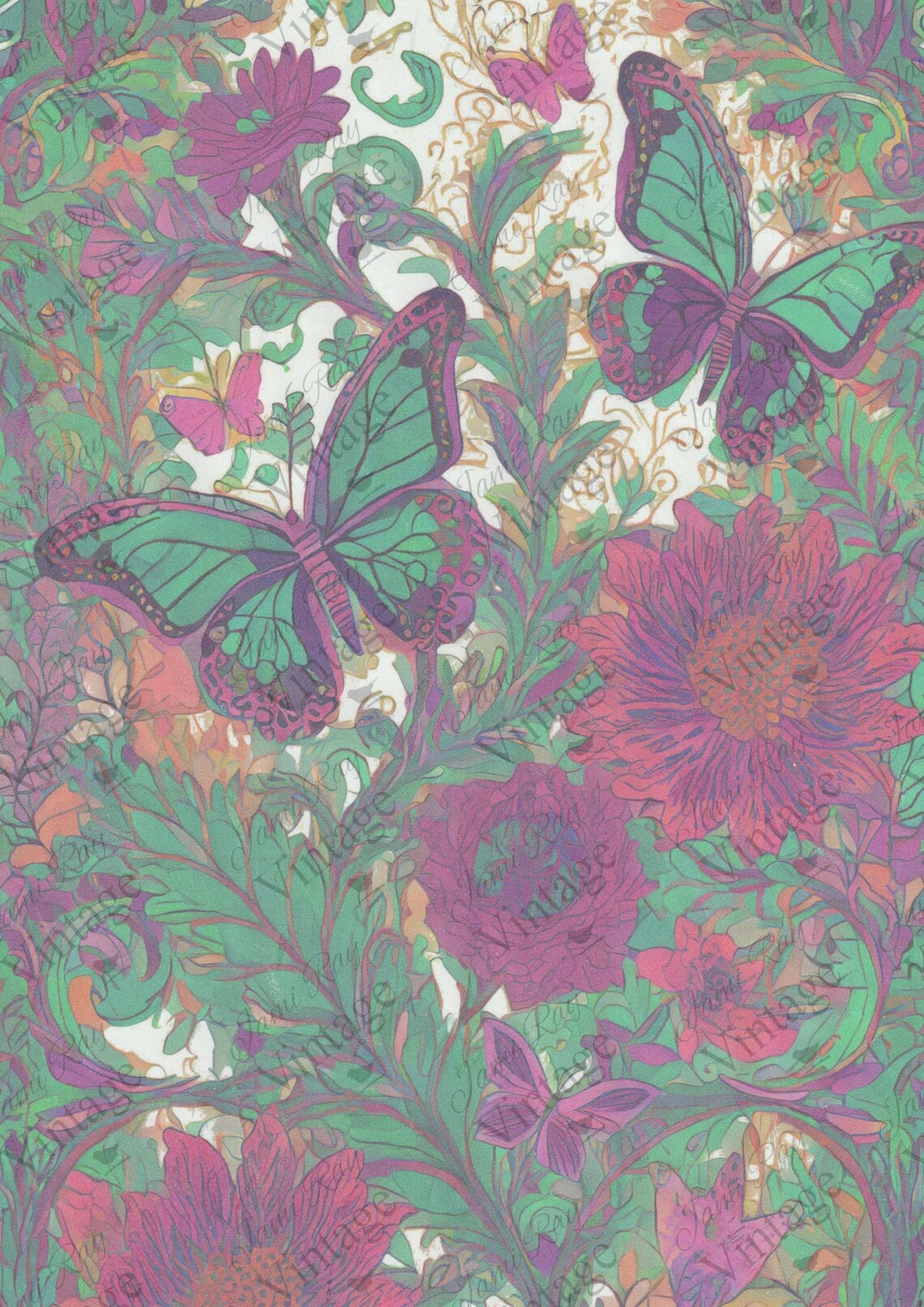Maximalist Butterfly | JRV A4 Rice Paper - Etsy