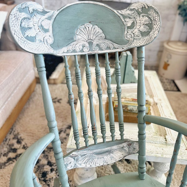 Painted Rocking Chair - Etsy