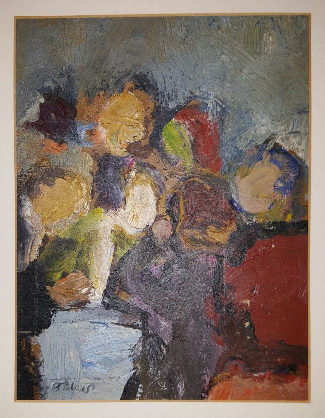 VINTAGE 1940 EARLY AMERICAN Abstract Expressionist Henry Botkin ...