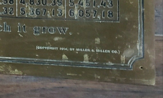 ANTIQUE BRASS BANK sign 1914 ww1 era wall street mill… - Gem