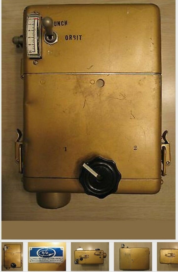 VINTAGE ROCKET LAUNCHER control panel air space defen… - Gem