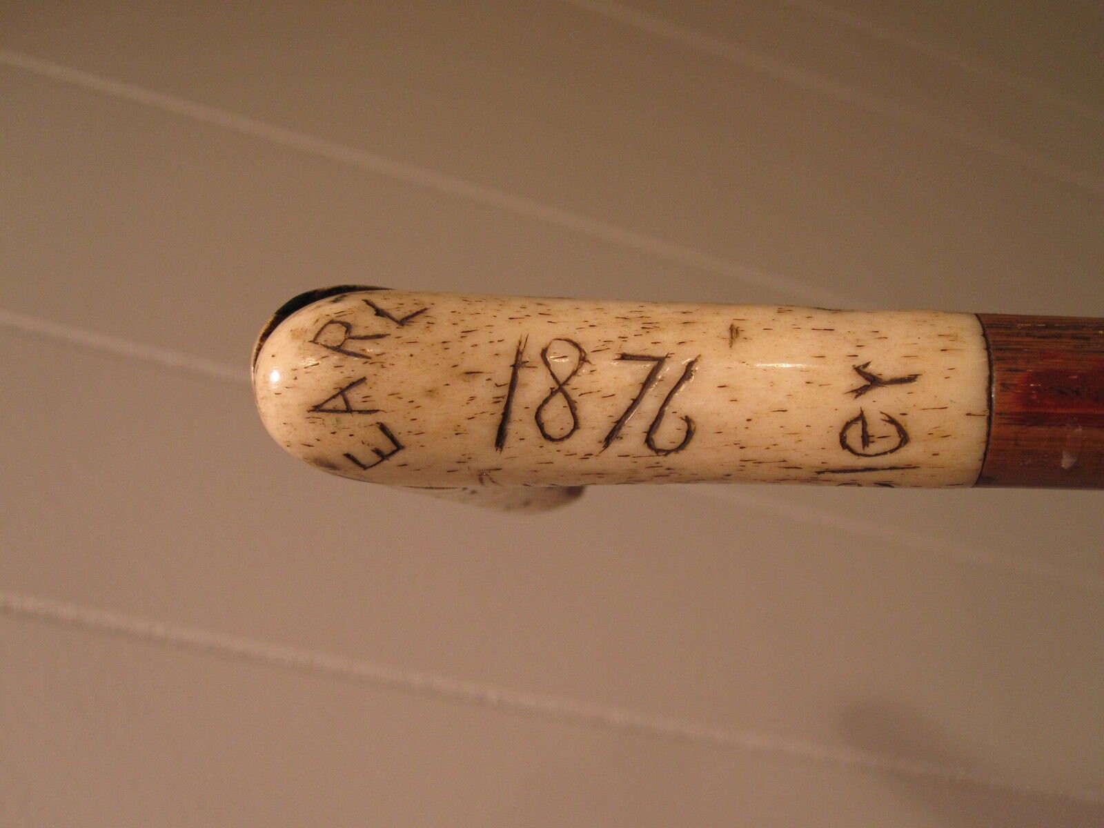 VICTORIAN ANTIQUE CHICAGO 1876 Political Walking Cane Hayes Wheeler ...