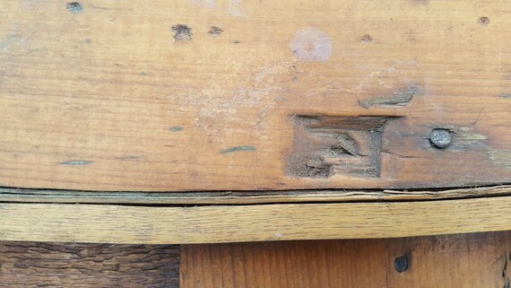 ANTIQUE SNOWSHOE FORM mold american folk abstract art… - Gem