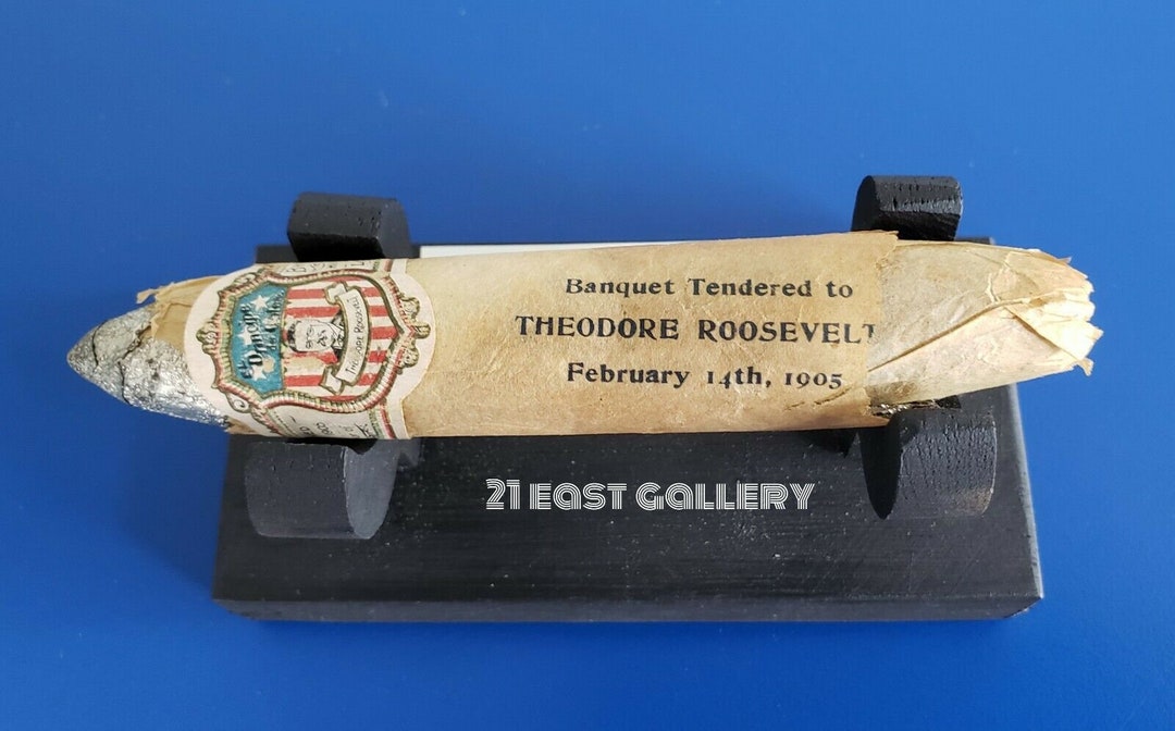 ANTIQUE TEDDY ROOSEVELT Cigar 1905 Hungarian Republican Club of Nyc ...