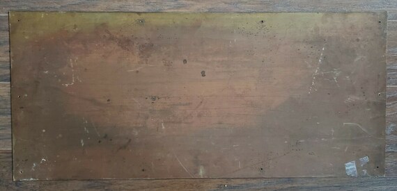 ANTIQUE BRASS BANK sign 1914 ww1 era wall street mill… - Gem