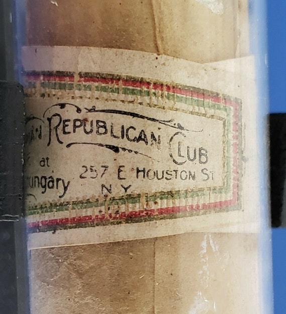 ANTIQUE TEDDY ROOSEVELT cigar 1905 hungarian republic… - Gem