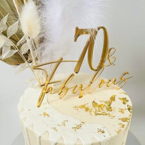 Personalised Birthday Cake Topper Double Layer Acrylic 18 25 | Etsy