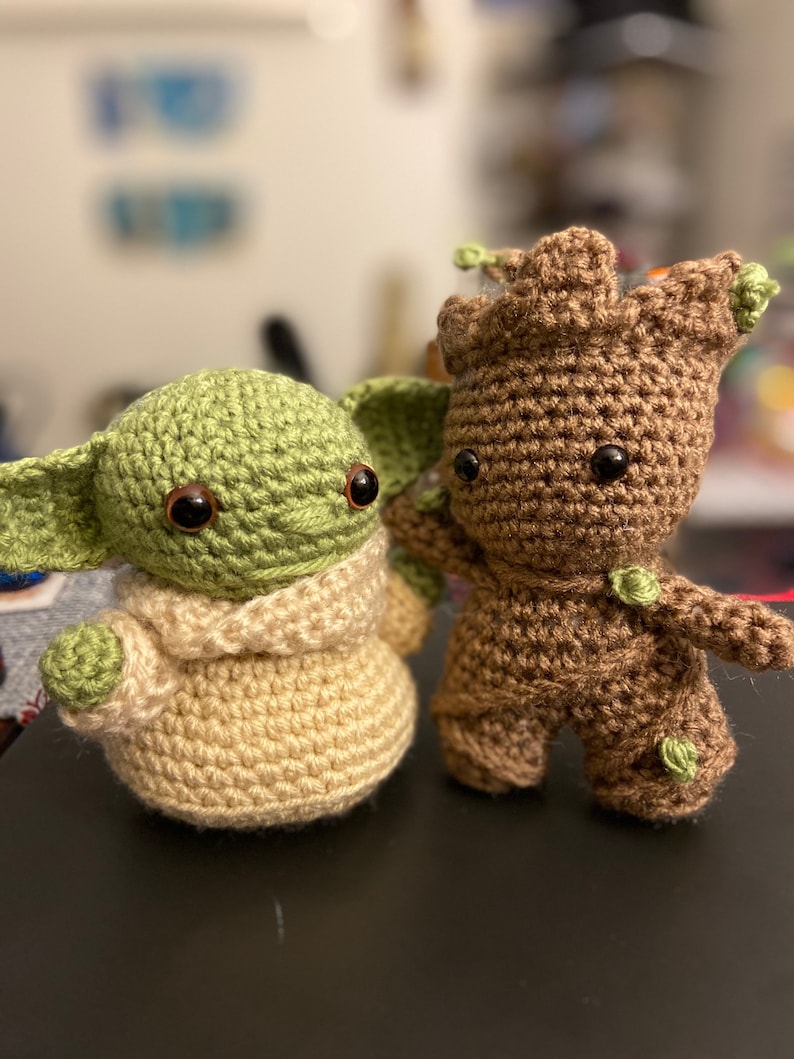 Baby Groot and Baby Yoda // the Dynamic Cute Duo // - Etsy