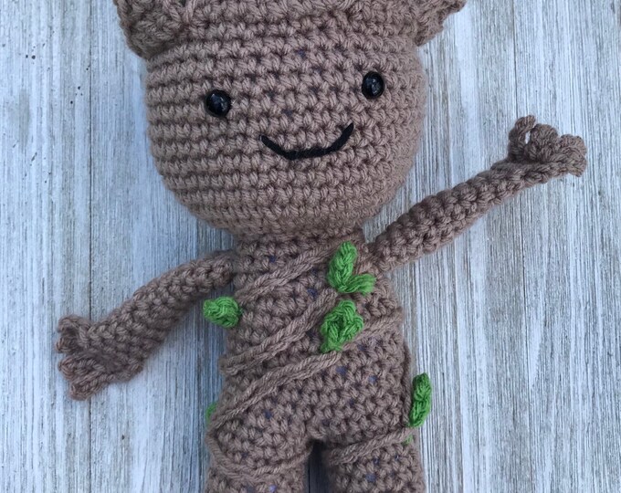 Baby Groot Crocheted Stuffed Toy // Amigurumi // Guardians of - Etsy