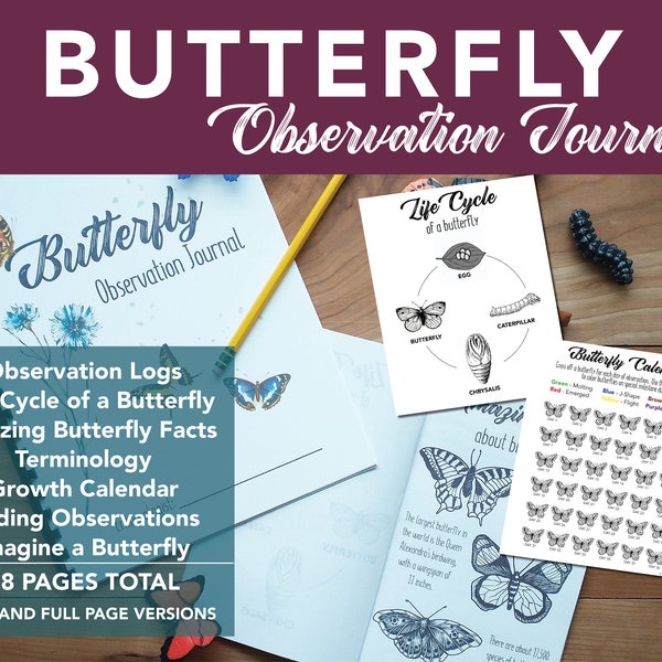 Butterfly Journal - Etsy
