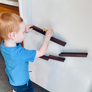 Car Ramp for Kids Magnetic Handmade Wooden Car Ramp 3 or 5 Piece Set ...