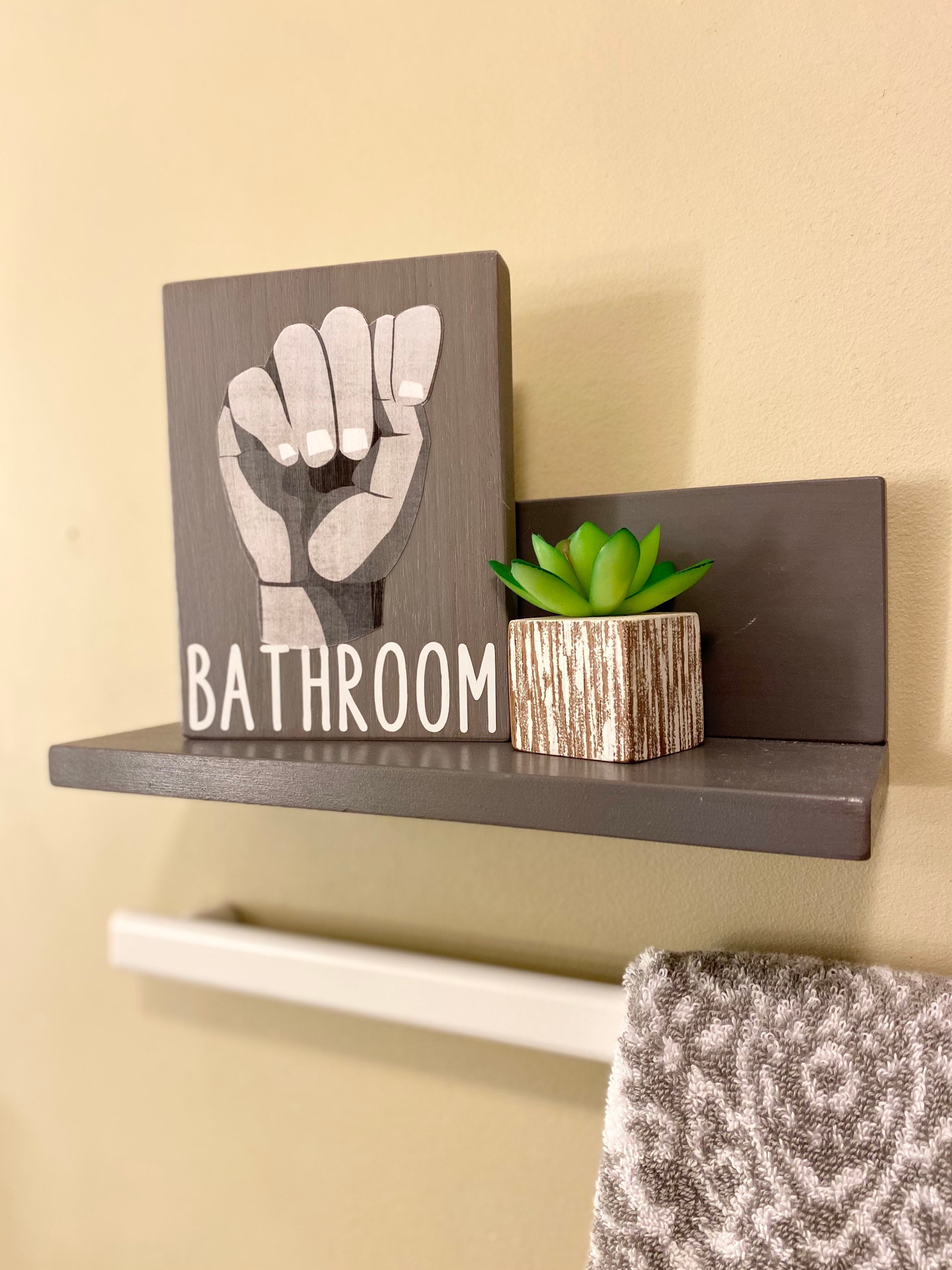 Bathroom ASL or Name Sign Language Signs Custom Made Wall | Etsy