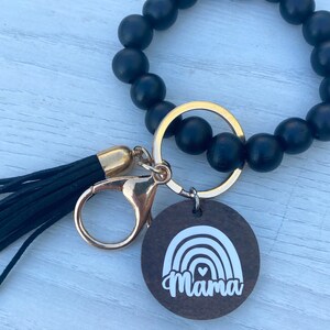 ASL Wooden Bead Wristlets Handmade Keychains Sign Language - Etsy