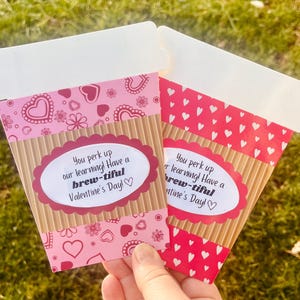 Teacher Valentines Day Gift Card Holder Coffee Cup Gift Card Holder for ...