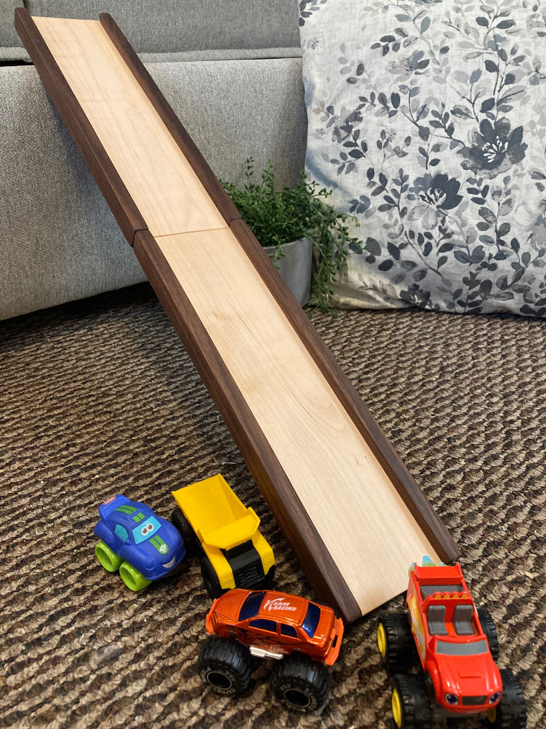 Kids Wooden handmade ramp play 26inch Wooden ramp/travel - Etsy