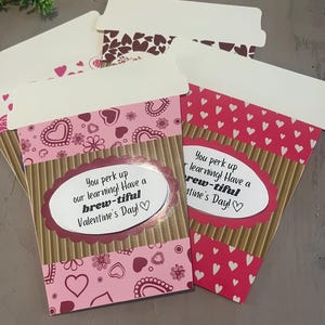 Teacher Valentines Day Gift Card Holder Coffee Cup Gift Card Holder for ...