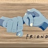 ASL FRIENDS Sign Wooden Handmade Sign Language - Etsy