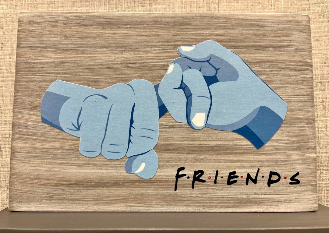 ASL FRIENDS Sign Wooden Handmade Sign Language - Etsy