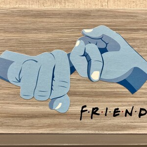 ASL FRIENDS Sign Wooden Handmade Sign Language - Etsy