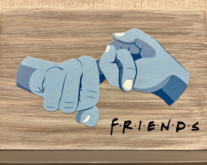 ASL FRIENDS Sign Wooden Handmade Sign Language - Etsy