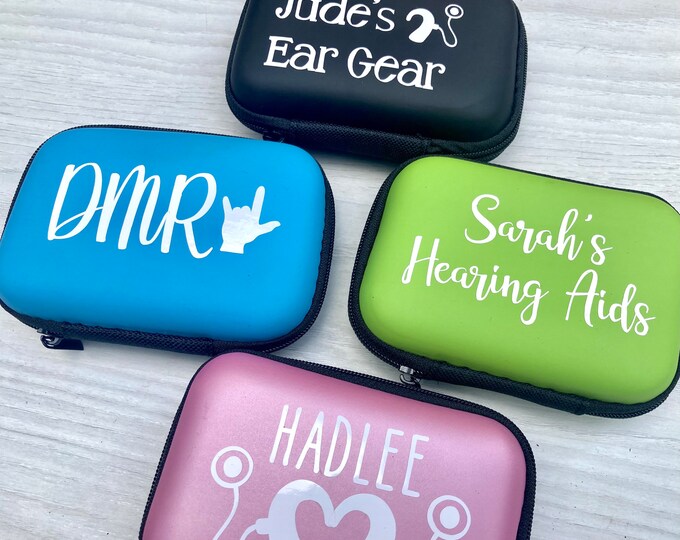 Hearing Aid ASL Sign Language Ear Gear Zip Case for Cochlear Implant ...