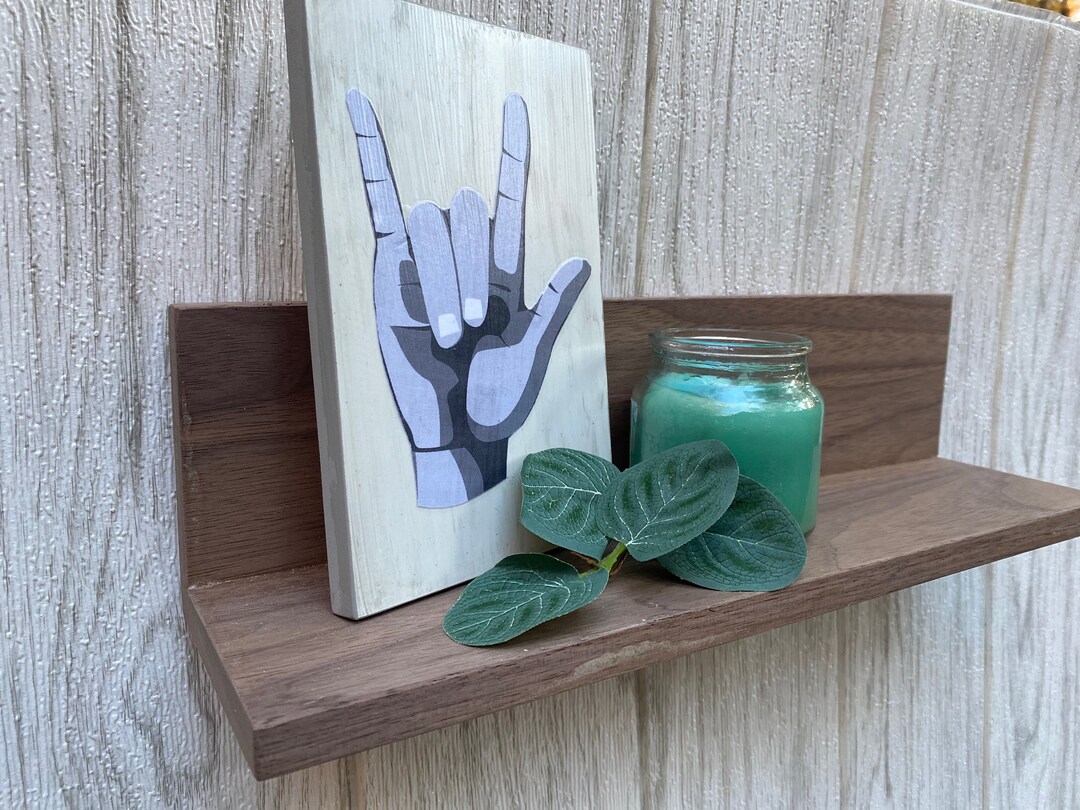 Handmade Wooden ASL Sign Language Decor "i Love You" Wall Decor Sign - Etsy