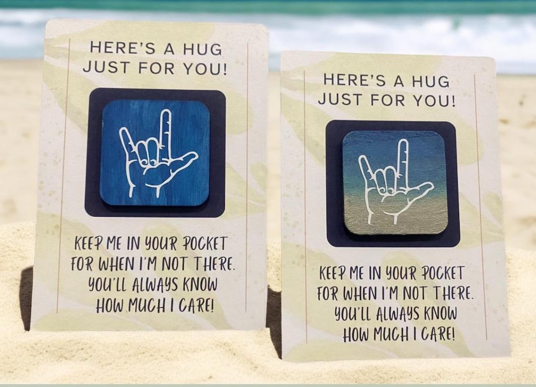 Hand Hug ASL Sign Language I Love You Sign Wooden Hand Hug - Etsy